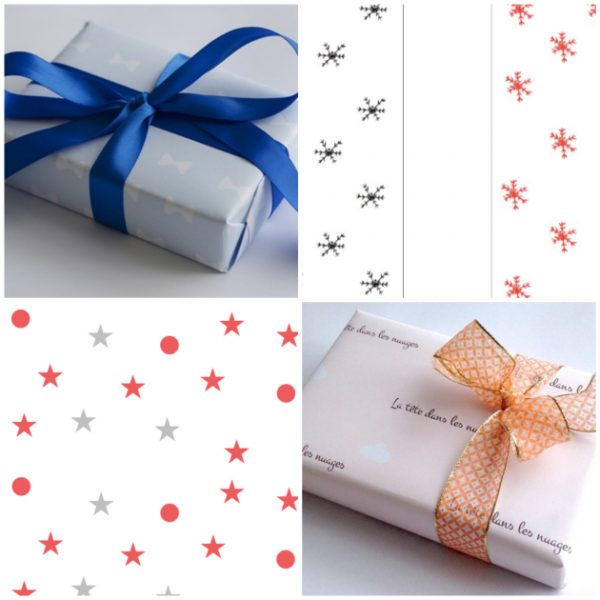 Papier cadeau à imprimer gratuitement - Blog Deco ClemATC