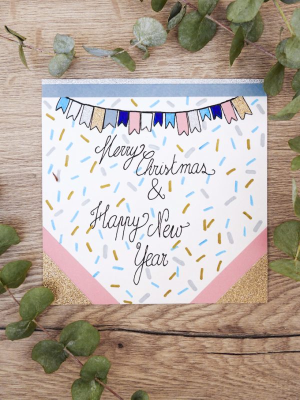 Carte de voeux fin d'année à faire soi-même - Blog déco DIY Clem
