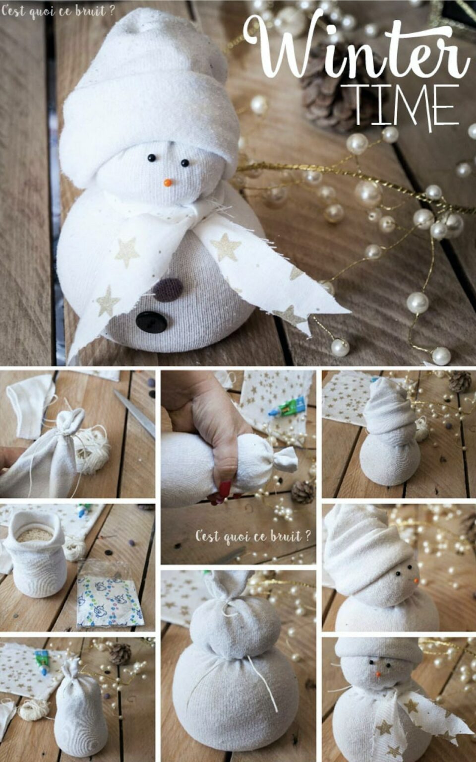 Bonhomme de neige : DIY de Noël - Clem aroundthecorner
