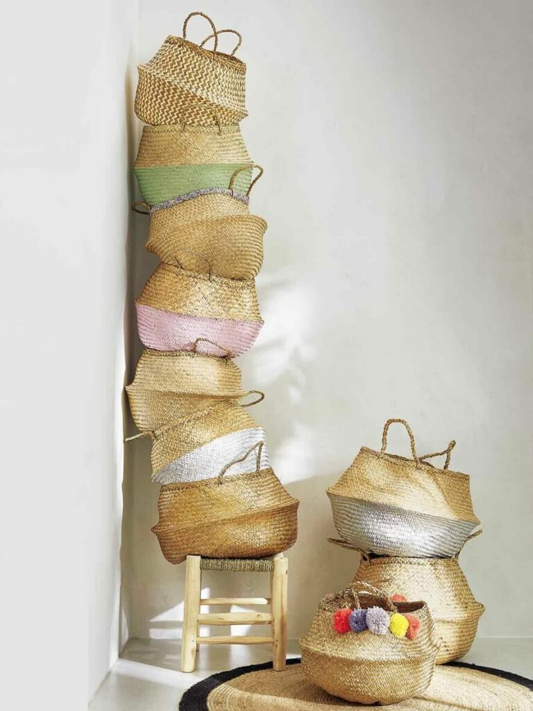 Customiser un panier en osier : DIY - Clemaroundthecorner