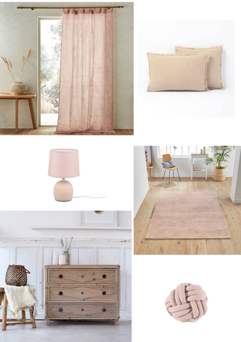 Tendance déco la chambre beige rosé - Clem Around The Corner
