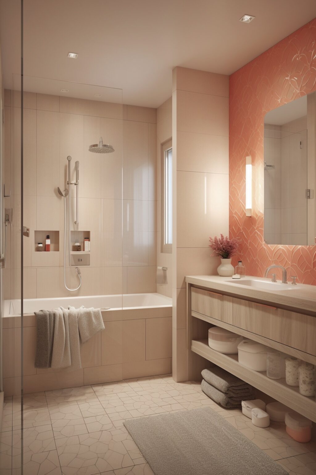 Salle de bains rose corail : la nouvelle star de votre intérieur - blog ...