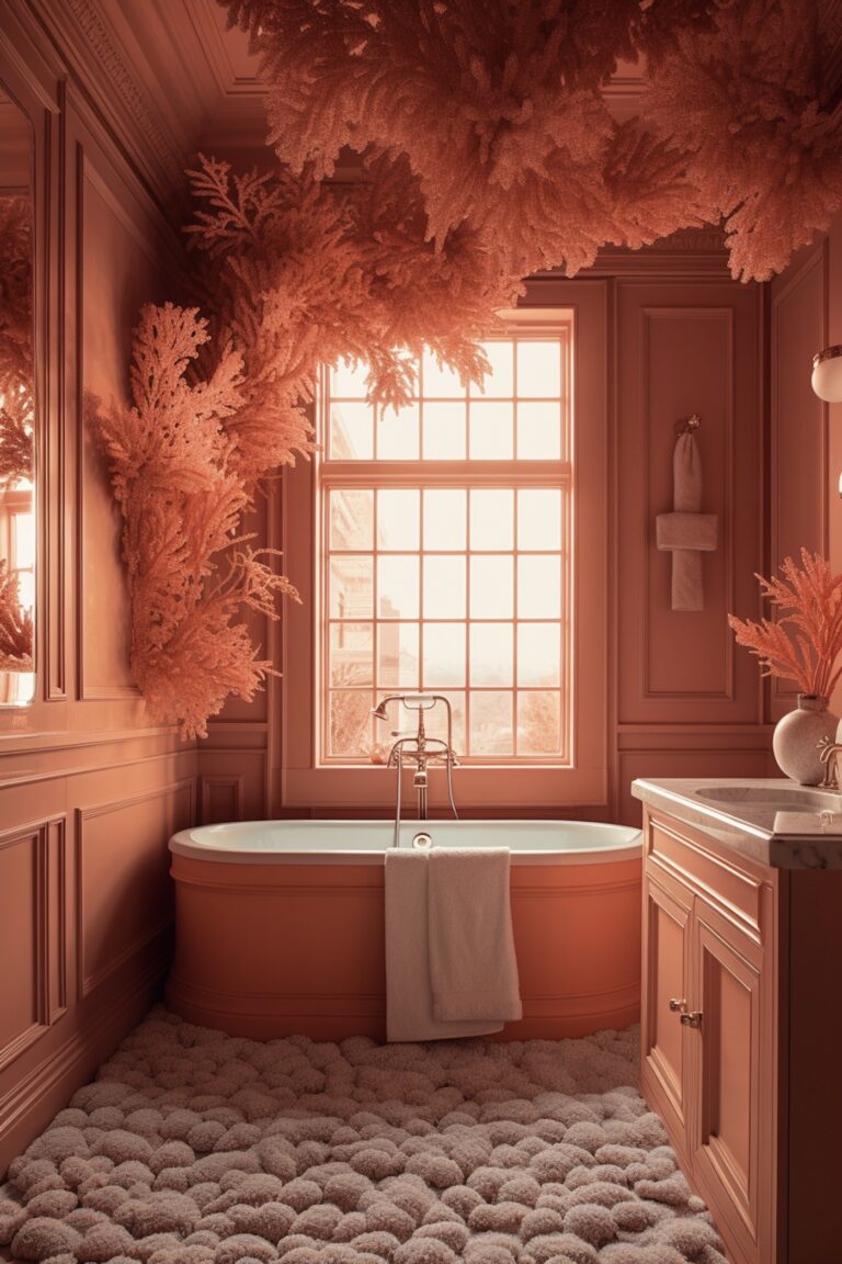 Salle de bains rose corail : la nouvelle star de votre intérieur - blog ...