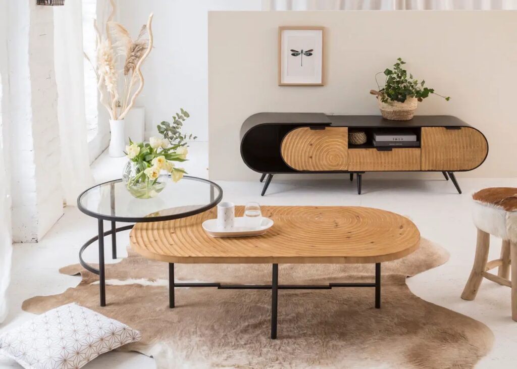 Table basse ovale : le choix tendance pour une déco élégante