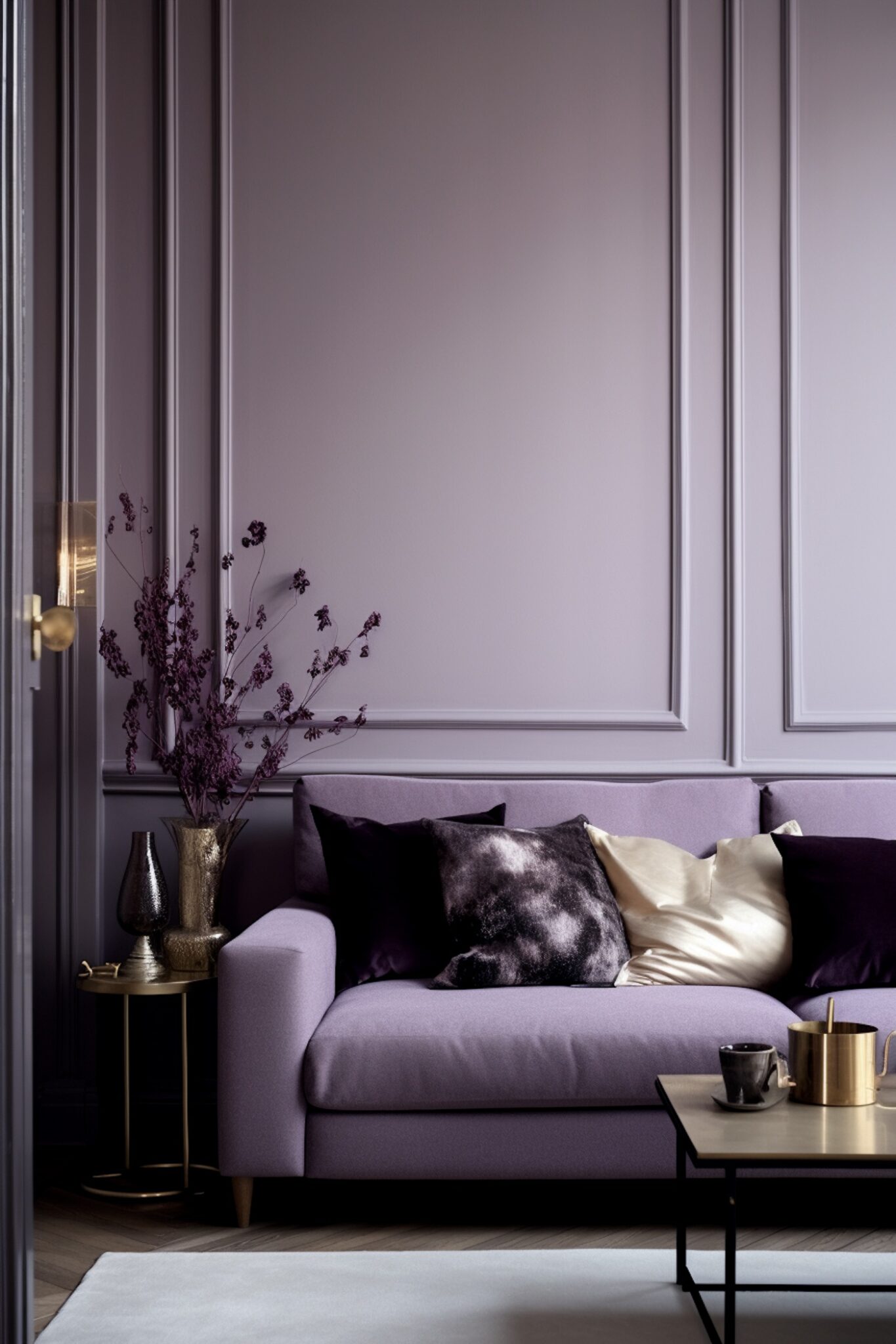 Déco couleur pourpre : une toile de fond royale pour votre intérieur